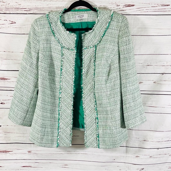 Kasper | Jackets & Coats | Kasper Jacket Womens Plus Size 4w Green 34 ...